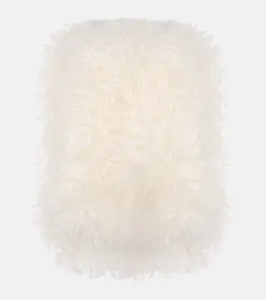 Magda Butrym Shearling Muff - White
