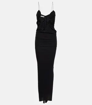 Christopher Esber Molded Venus Jersey Maxi Dress - Black