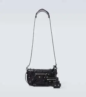 Balenciaga Le Cagole Xs Leather Crossbody Bag - Black
