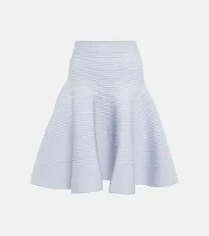 Alaïa Ribbed-knit Miniskirt