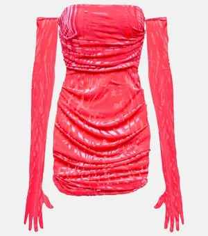 Alex Perry Colter Ruched Mini Dress