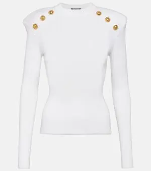 Balmain Embellished Knit Sweater