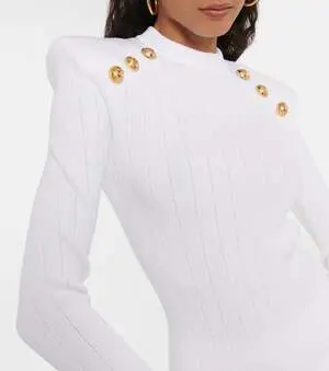 Balmain Embellished Knit Sweater