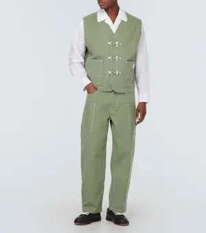 Kenzo Pinstriped Cotton Poplin Shirt