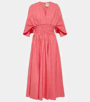 ROKSANDA Esti Cotton Poplin Midi Dress
