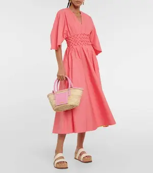 ROKSANDA Esti Cotton Poplin Midi Dress