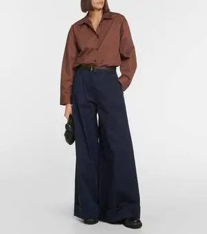 Co Oversized Cotton And Silk Shirt