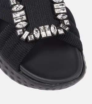 ROGER VIVIER Viv' Run Embellished Sandals