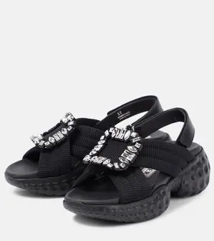 ROGER VIVIER Viv' Run Embellished Sandals