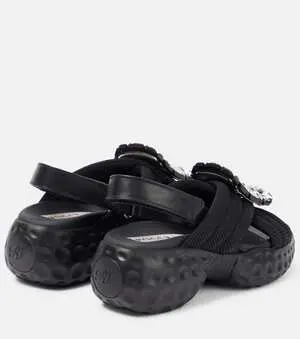 ROGER VIVIER Viv' Run Embellished Sandals