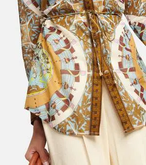 Tory Burch Belted Cotton Top