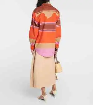 Johanna Ortiz Ruched Cotton Shirt