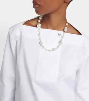 JIL SANDER Cotton Poplin Top