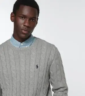 Polo Ralph Lauren Cable-knit Cotton Sweater - Grey