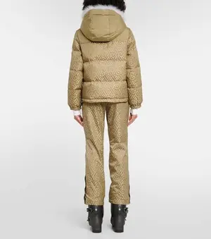YVES SALOMON Logo Trimmed Down Jacket