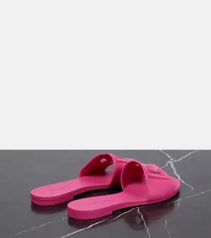 Dolce & Gabbana Dg Rubber Slides - Pink