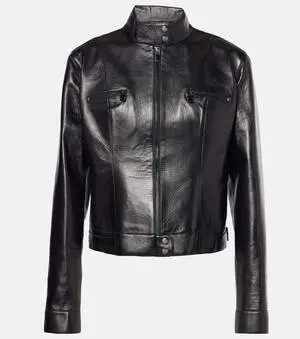 Magda Butrym Leather Biker Jacket
