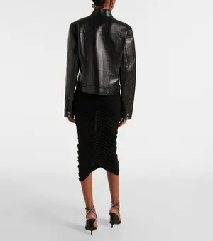 Magda Butrym Leather Biker Jacket