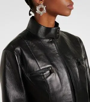Magda Butrym Leather Biker Jacket