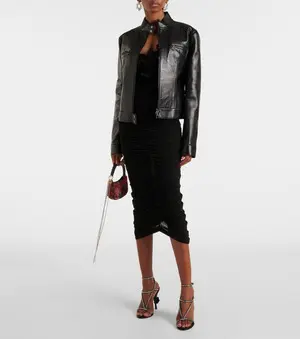 Magda Butrym Leather Biker Jacket