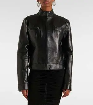 Magda Butrym Leather Biker Jacket