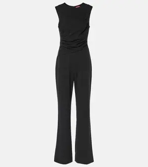 Staud Jagger Draped Jumpsuit
