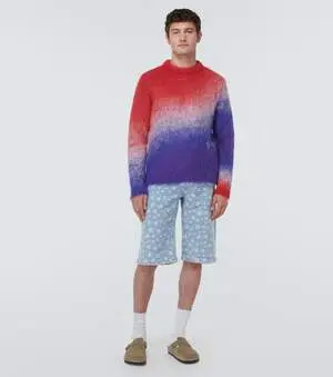 ERL Gradient Mohair-blend Sweater