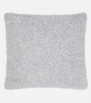 Brunello Cucinelli Monili Cashmere-blend Boucle Cushion - Grey