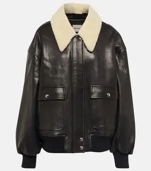 Khaite Shellar Leather Jacket - Black