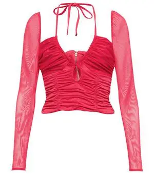SELF-PORTRAIT Stretch-jersey Top