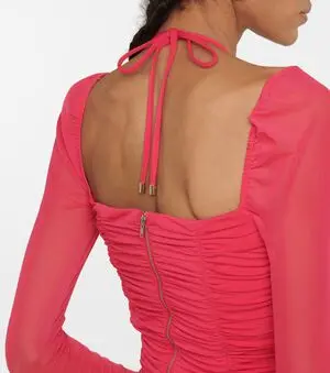 SELF-PORTRAIT Stretch-jersey Top