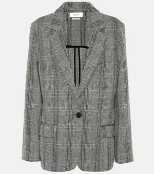 MARANT ETOILE Charly Checked Wool Blazer