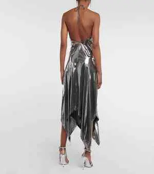 Alexandre Vauthier Halterneck Midi Dress