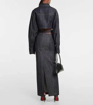 THE MANNEI Ararat Denim Maxi Skirt