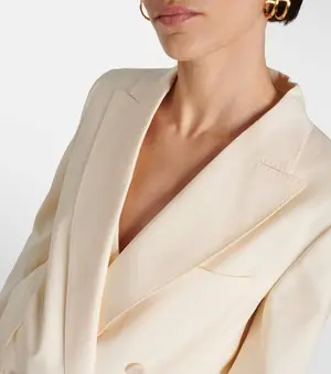 Max Mara Double-breasted Virgin Wool Blazer