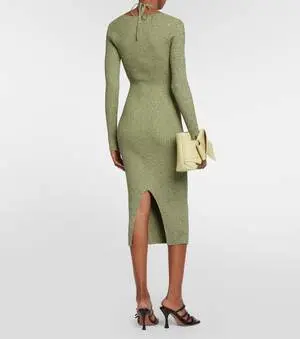 Simkhai Elijah Ribbed-knit Midi Dress