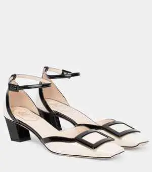 ROGER VIVIER Roger Vivier Belle Vivier Patent Leather Sandals Multicoloured