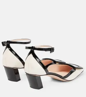 ROGER VIVIER Belle Vivier Patent Leather Sandals - Multicoloured