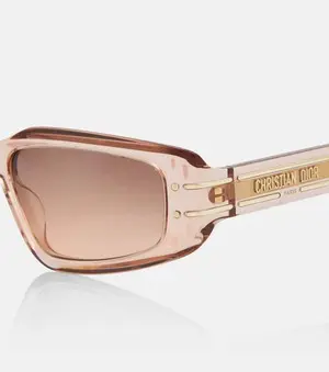 Dior Diorsignature S9u Rectangular Sunglasses - Pink