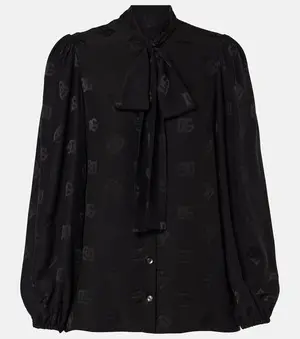 Dolce & Gabbana Bow-detail Silk Blouse