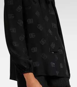 Dolce & Gabbana Bow-detail Silk Blouse