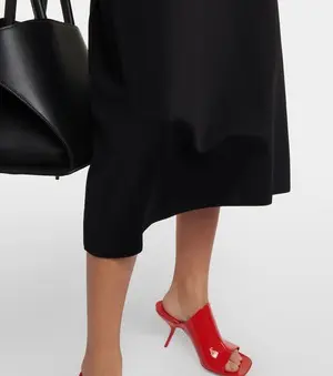 FERRAGAMO Mockneck Midi Dress