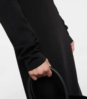 FERRAGAMO Mockneck Midi Dress