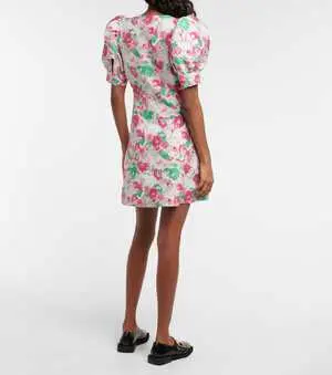 GANNI Printed Minidress