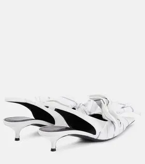 Balenciaga Knife 40 Leather Slingback Pumps