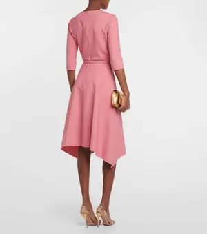 Oscar De La Renta Wool-blend Midi Dress