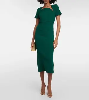 Roland Mouret Moon Wool Midi Dress