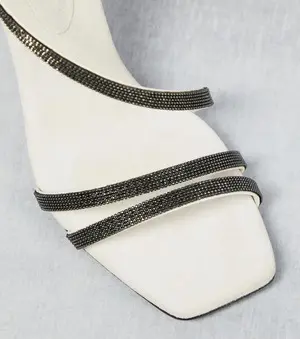 Brunello Cucinelli Embellished Leather Sandals
