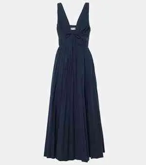 Simkhai Stephanie Plisse Cotton-blend Gown