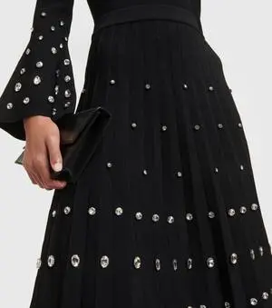 Simkhai Embellished Midi Skirt